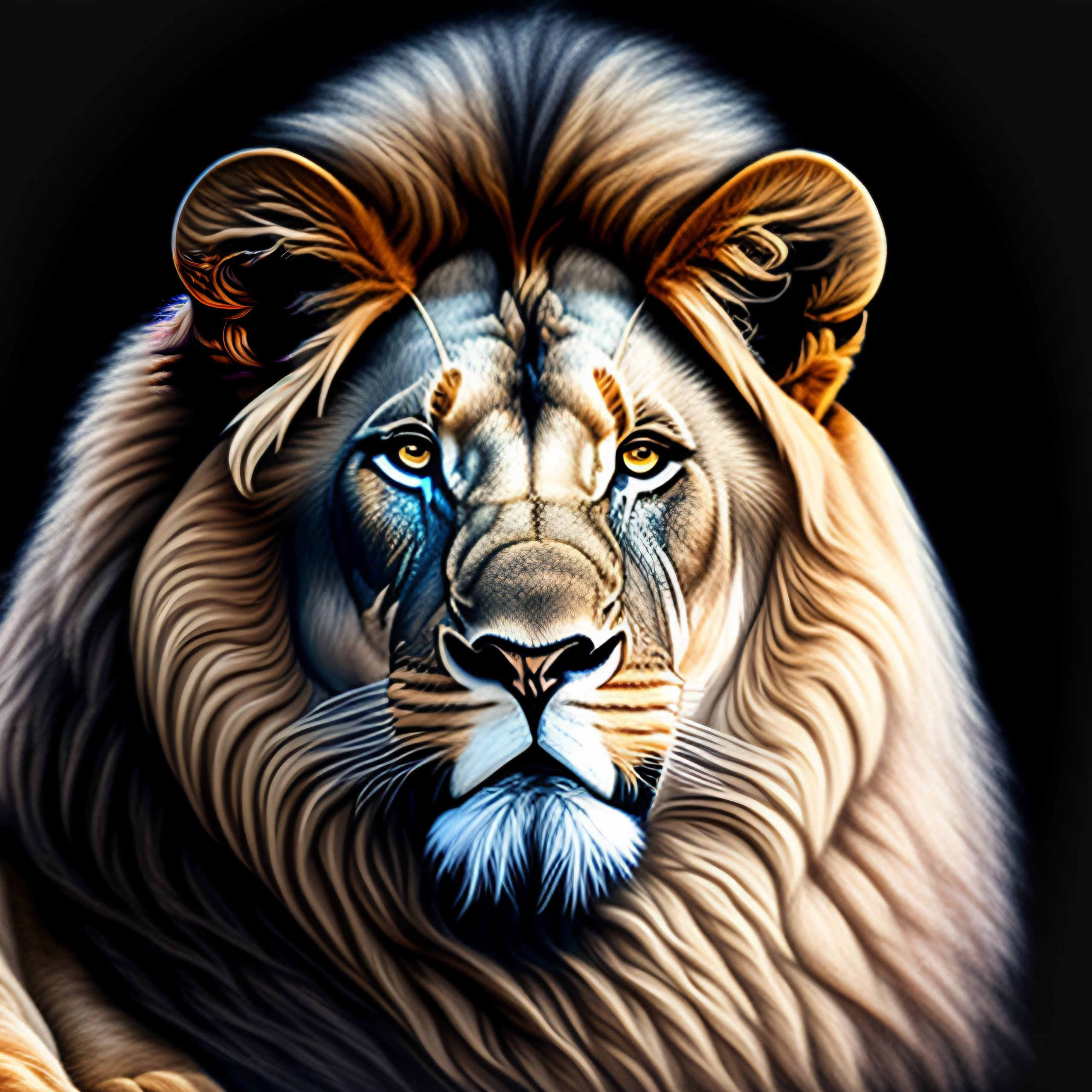 Lion Drawing, Lion Pencil Drawing Lion Fine Art,big Animal Art,lion ...