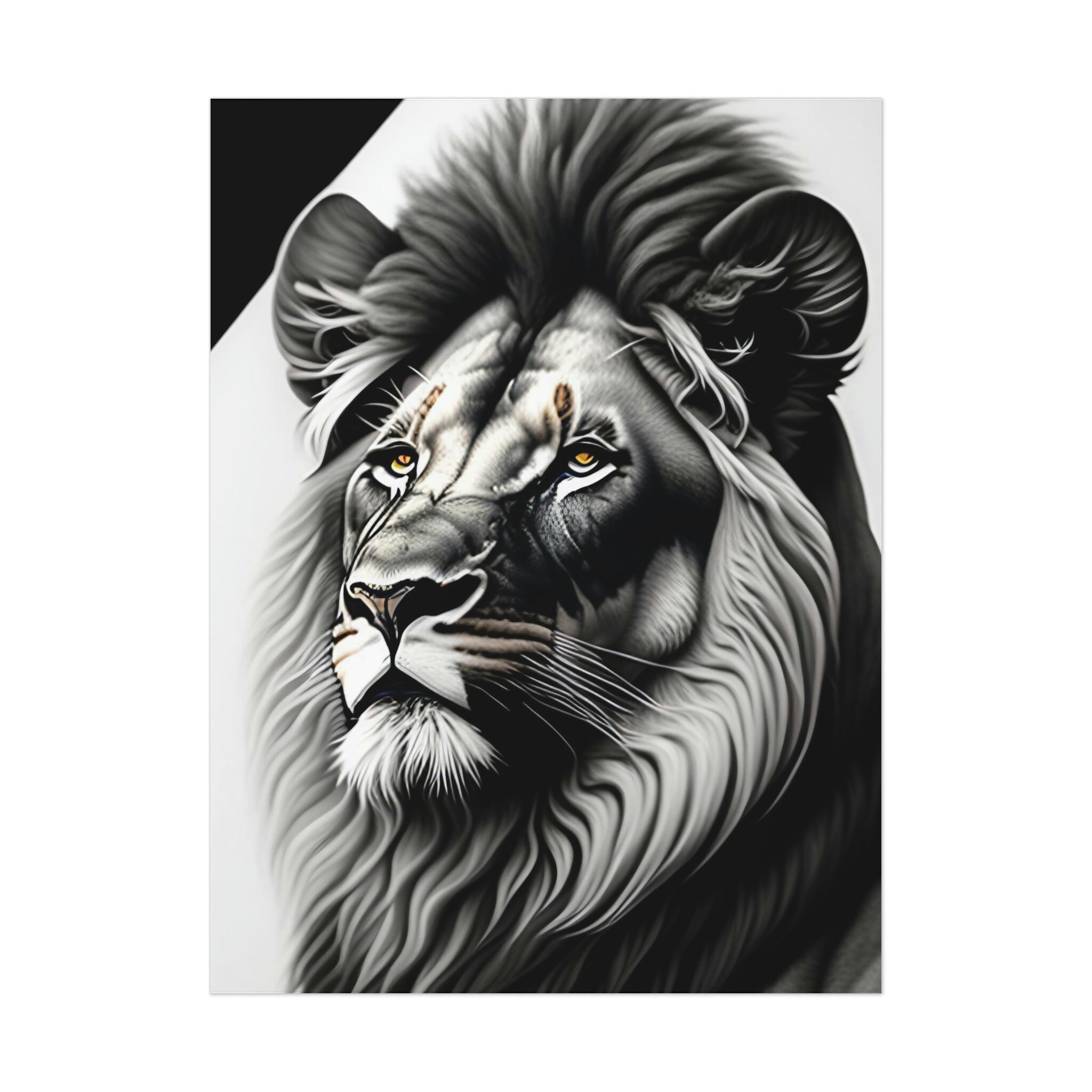 Lion Drawing, Lion Pencil Drawing Lion Fine Art,big Animal Art,lion ...