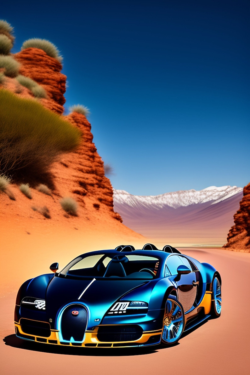 Bugatti Veyron Digital Prints Car Print Wall Art Instant - Etsy