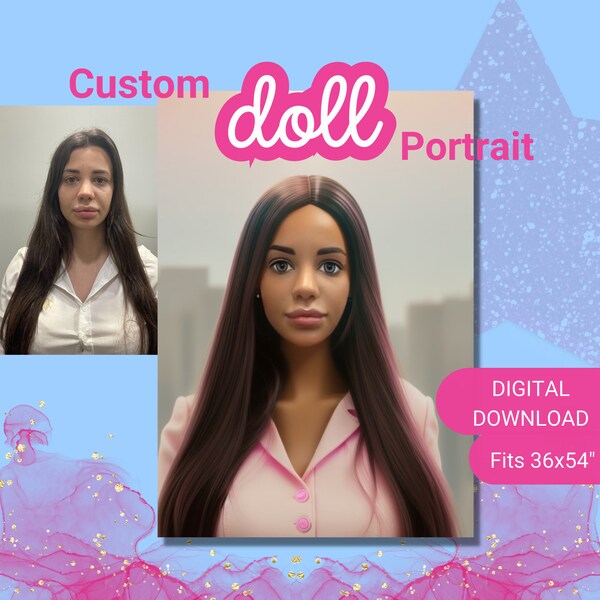 Custom Doll Portrait - Etsy