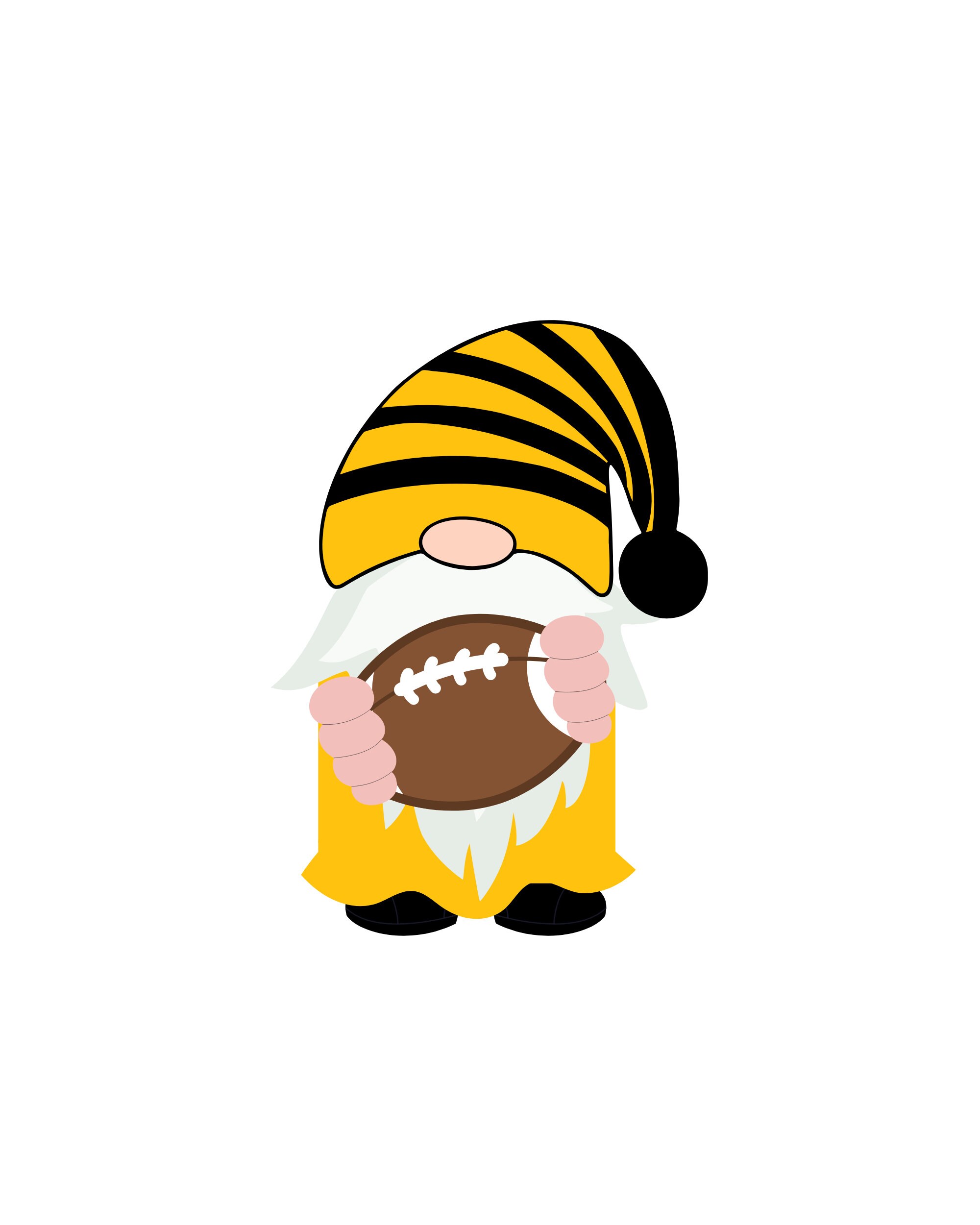 Football Gnomes | SVG Gnome Print | PNG Gnome Prints | Multi Color ...