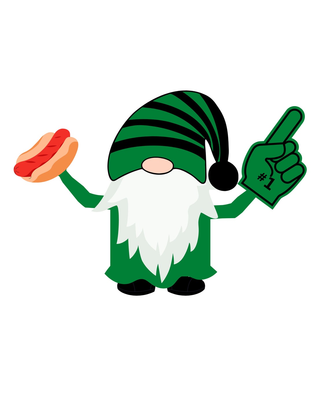 Football Gnomes | SVG Gnome Print | PNG Gnome Prints | Multi Color ...