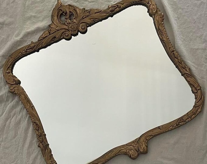 Vintage Ornate Gold Frame Mirror | Large French Country European Style ...