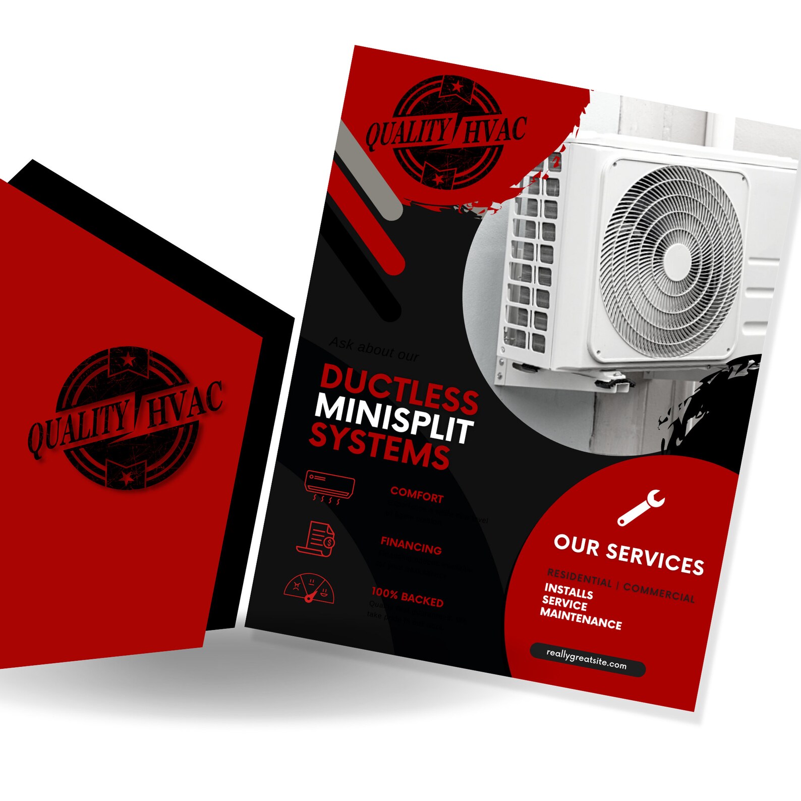 HVAC Flyer Template, Social Media Flyer, HVAC Flyers, Flyer Template ...