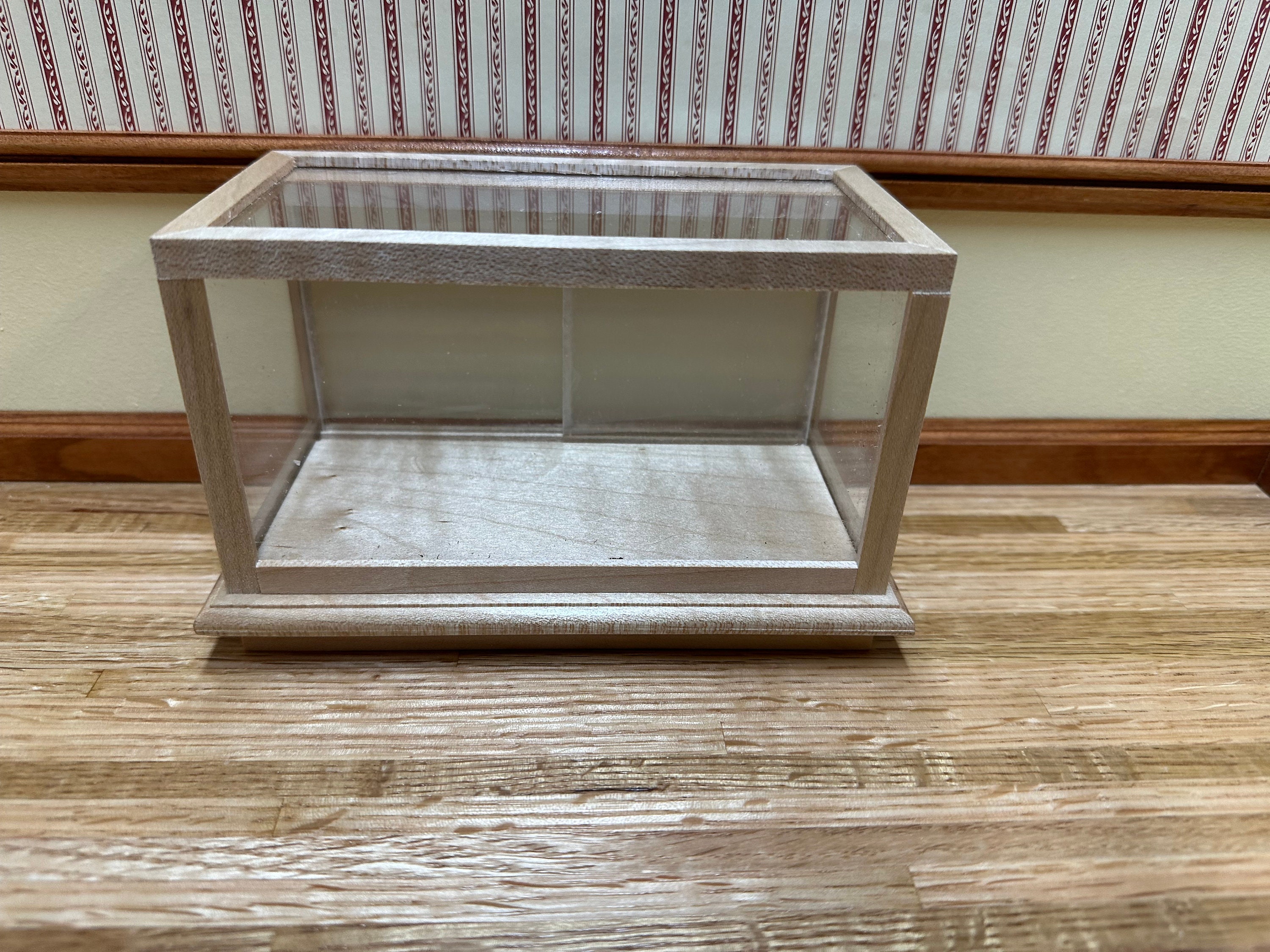 Miniature Store Display Counter, 1:12 Scale With Clear Stepped Shelves ...