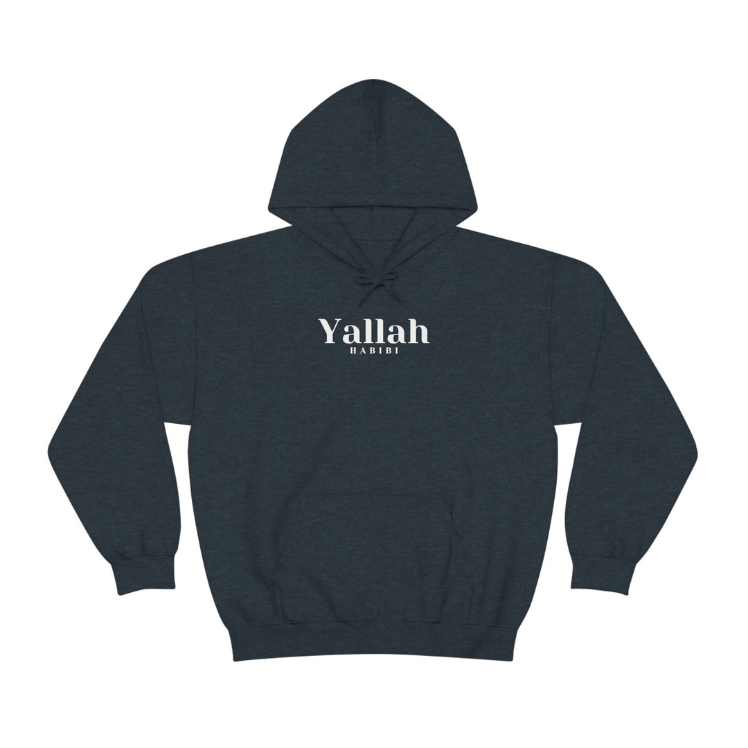 Cozy Yallah Habibi Hooded Sweatshirt - Etsy
