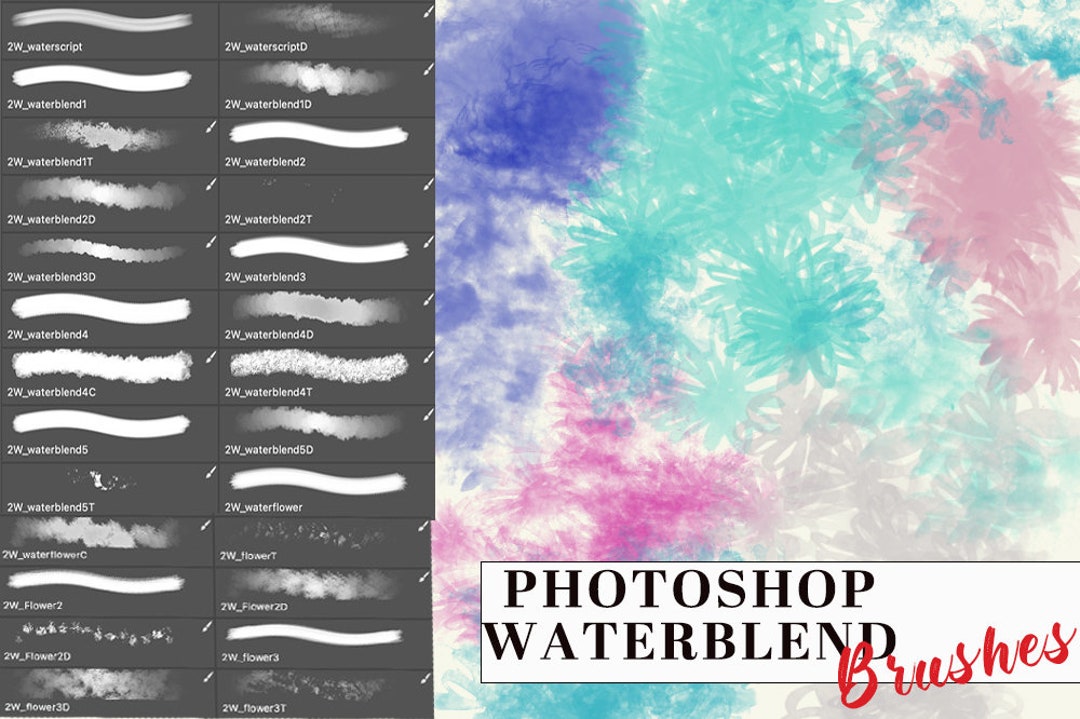 Photoshop Brushes, Watercolor Brushes, Blending Brushes, Digital ...