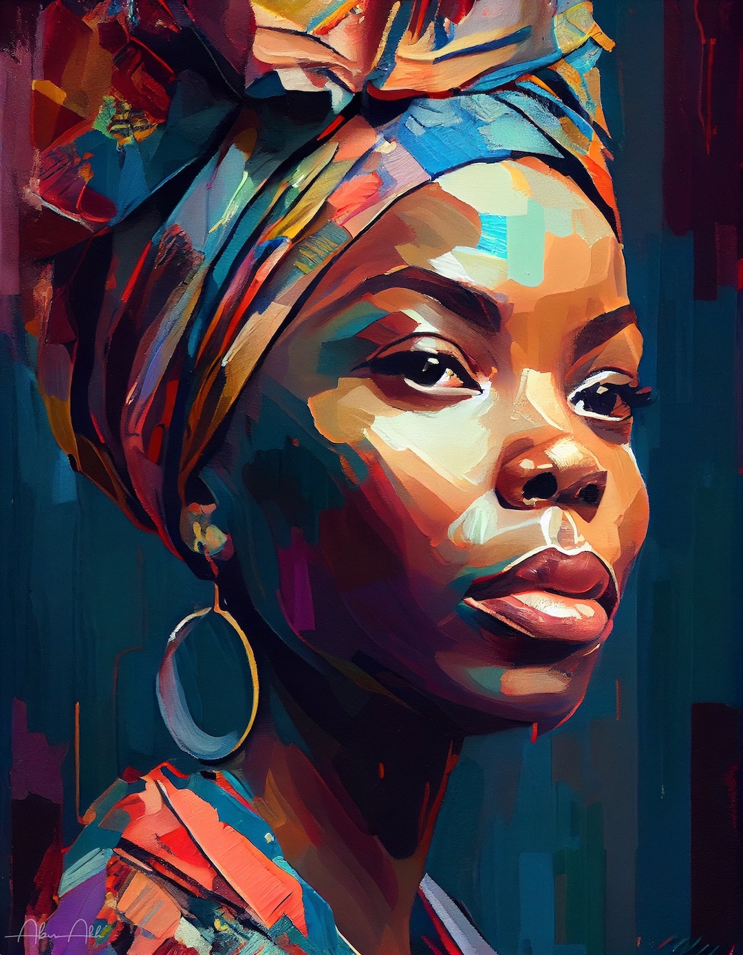 Nina Simone, Jazz Music Legend, Printable Poster up to 16x20, Digital ...