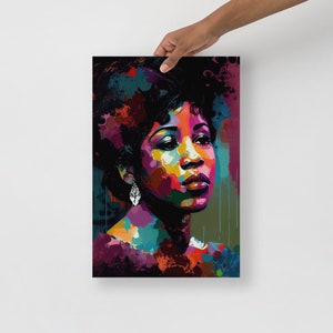Aretha Franklin Music Legend, Printable Poster up to 16x20, Digital Art ...