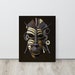 African Mask Print, Gold Ethnic Wall Art (digital Download) - Etsy