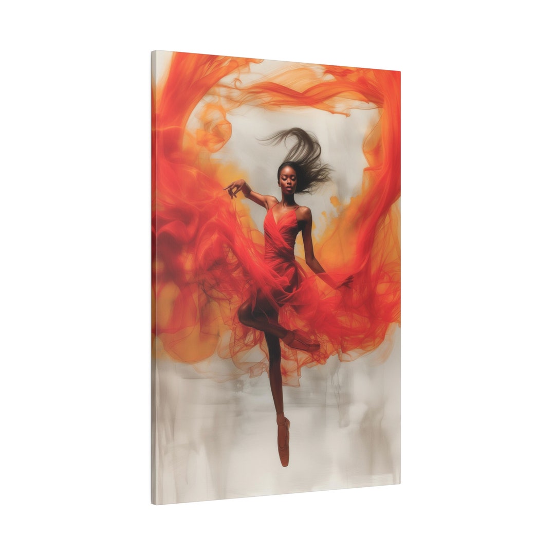 African American Ballet Dancer Canvas Art, Black Ballerina Art Canvas ...