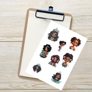 8 Black Girl Magic Stickers | African American Girls | Stickers for ...