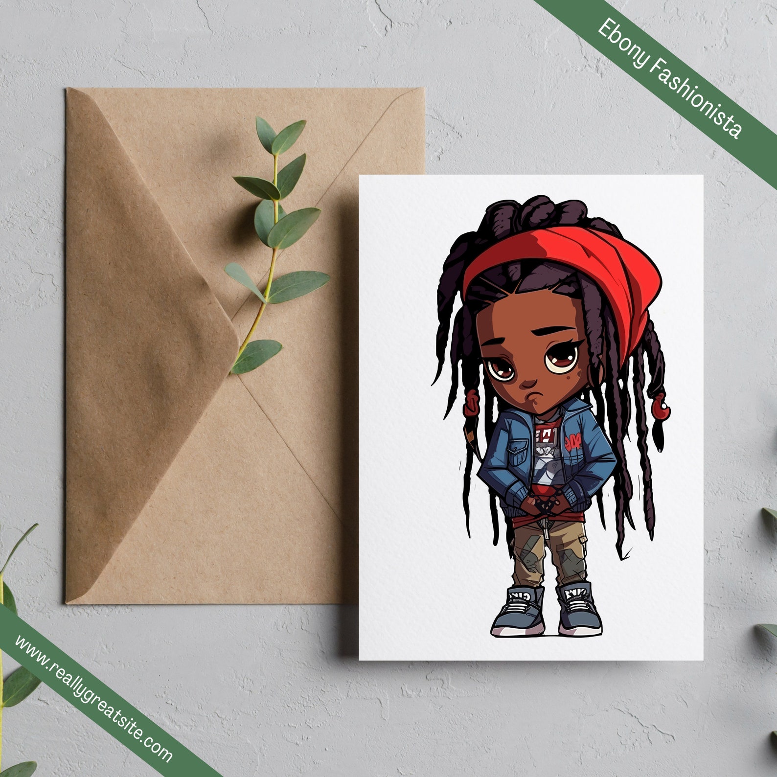 Ebony Fashionistas SVG + PNG & Red Urban Streetwear Instant Download ...
