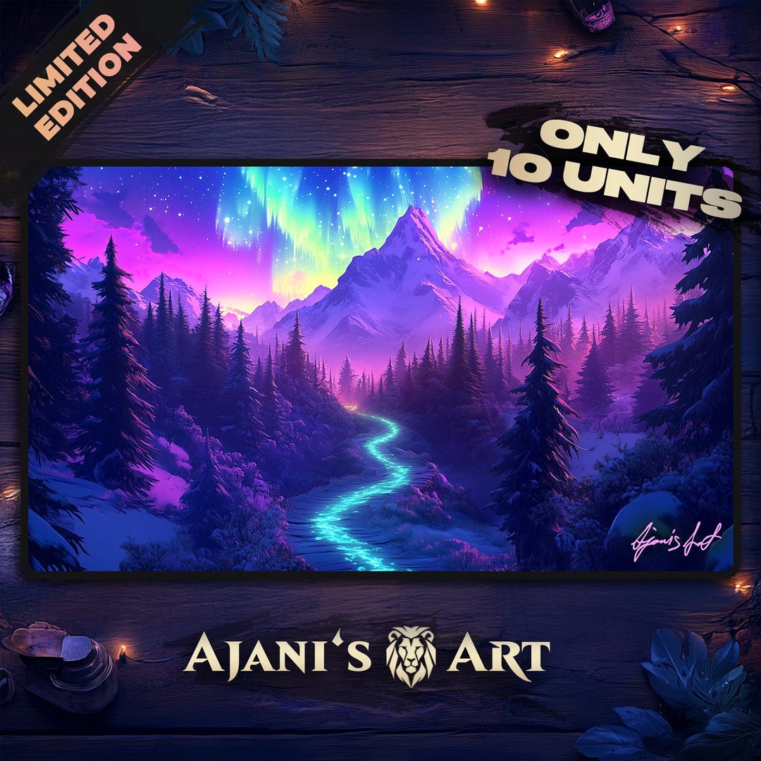 MTG Play Mat aurora 2 Smooth Surface, XXL Perfect for EDH - Etsy