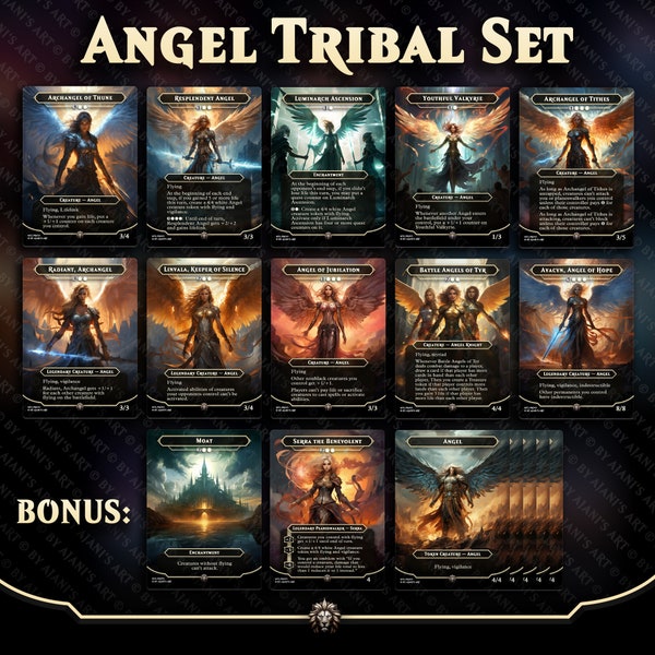 Commander Angel Tokens - Etsy