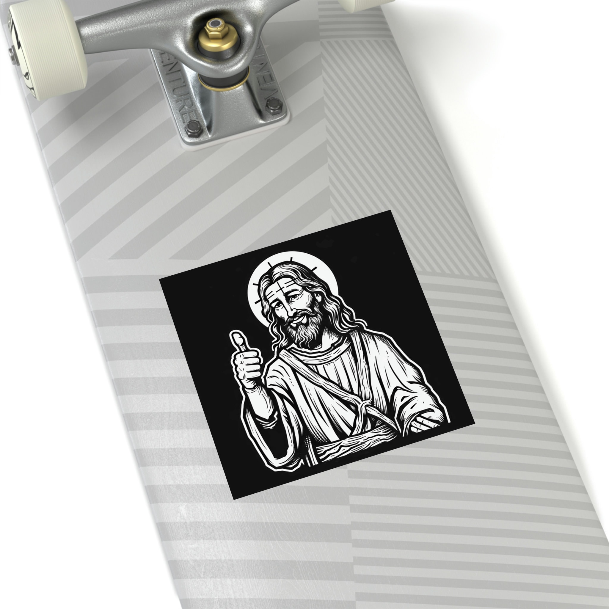 Jesus Gives A Thumbs up Die-cut Sticker, Thumbs up Jesus, Jesus Sticker ...