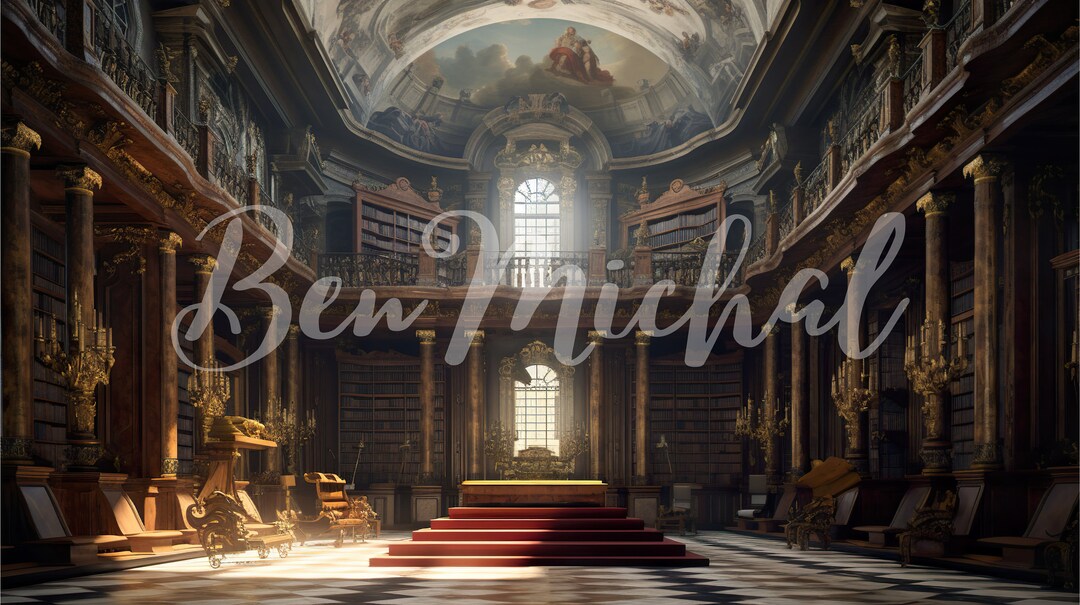 Old Library Virtual Background Home & Office Microsoft Teams Facebook ...