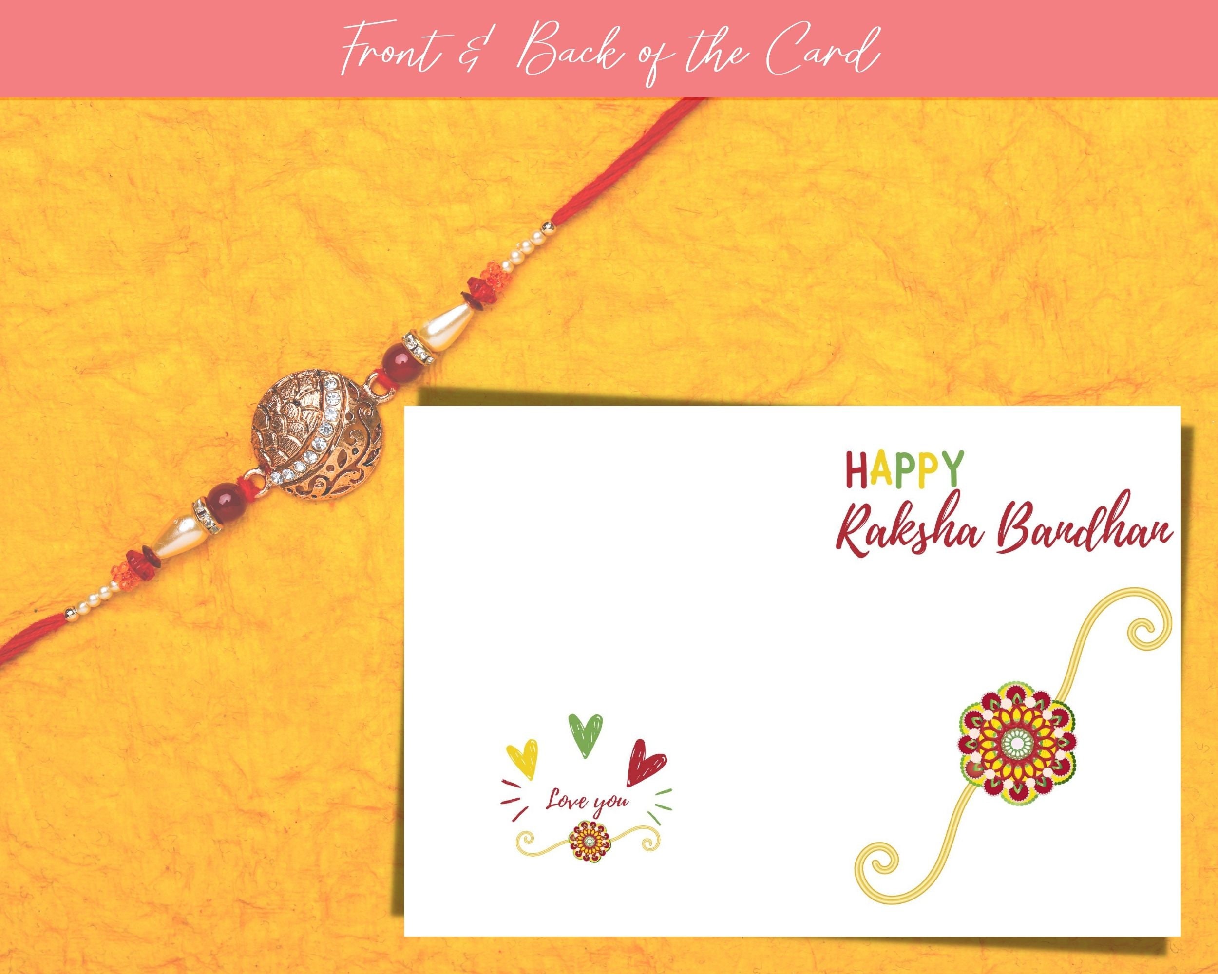 3 Printable Raksha Bandhan Cards 3 Raksha Bandhan Cards Instant ...