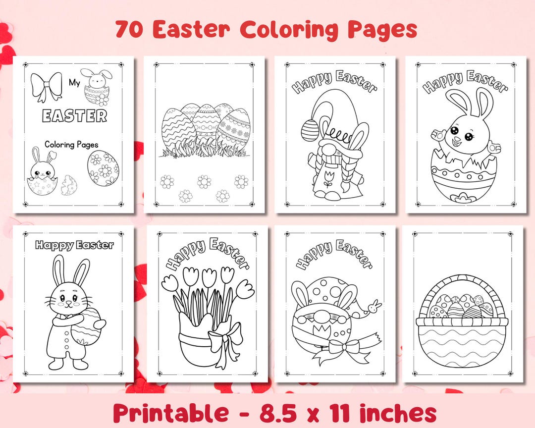 70 Easter Coloring Pages for Kids , Easter Themed Coloring Pages for ...