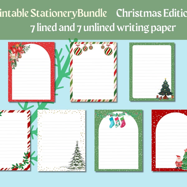 Printable Stationery Lined and Unlined Paper US Letter Letter Size ...