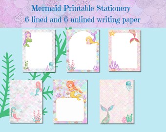 Halloween Printable Stationery | 6 Lined and 6 Unlined Paper | US ...