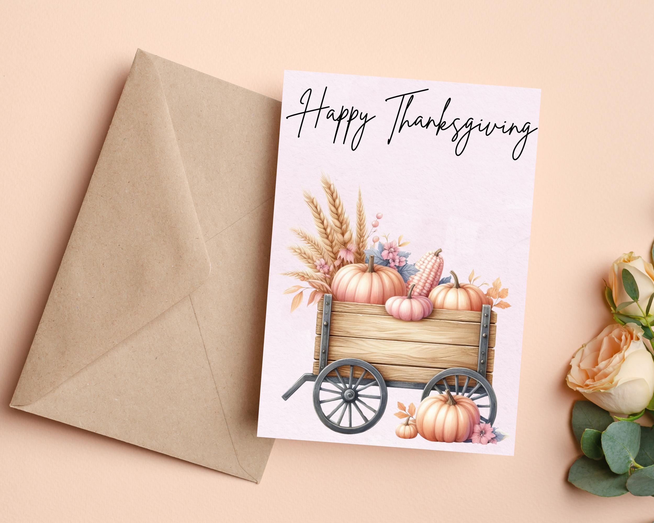 Printable Happy Thanksgiving Card / Instant Download PDF Printable ...