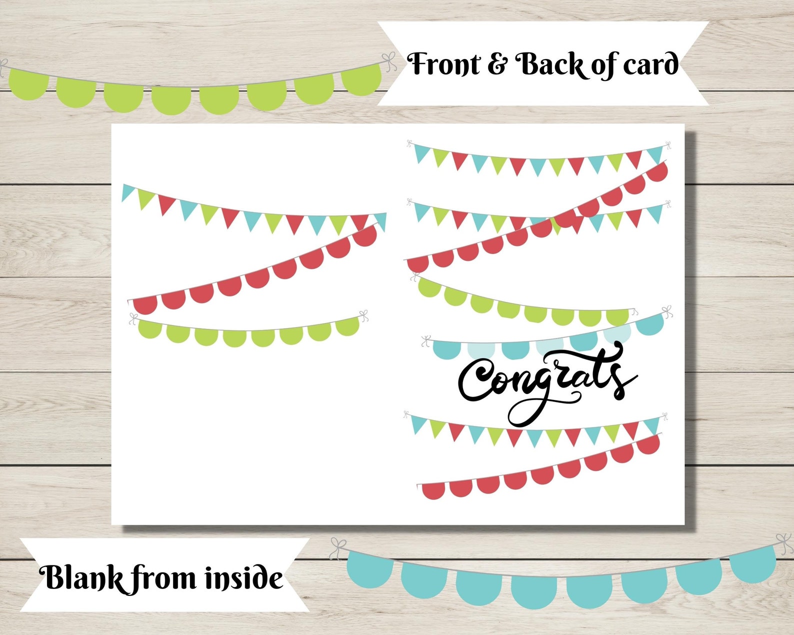 Congratulations Printable Card / Instant Download PDF / Congrats Card ...