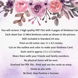48 Mini Kindness Cards to Color for Kids | Printable Mini Positivity ...