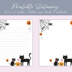 Printable Stationery Lined and Unlined Paper US Letter Letter Size ...