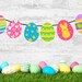 Easter Eggs Printable Banner, Easter Banner, DIY Printable Banner ...