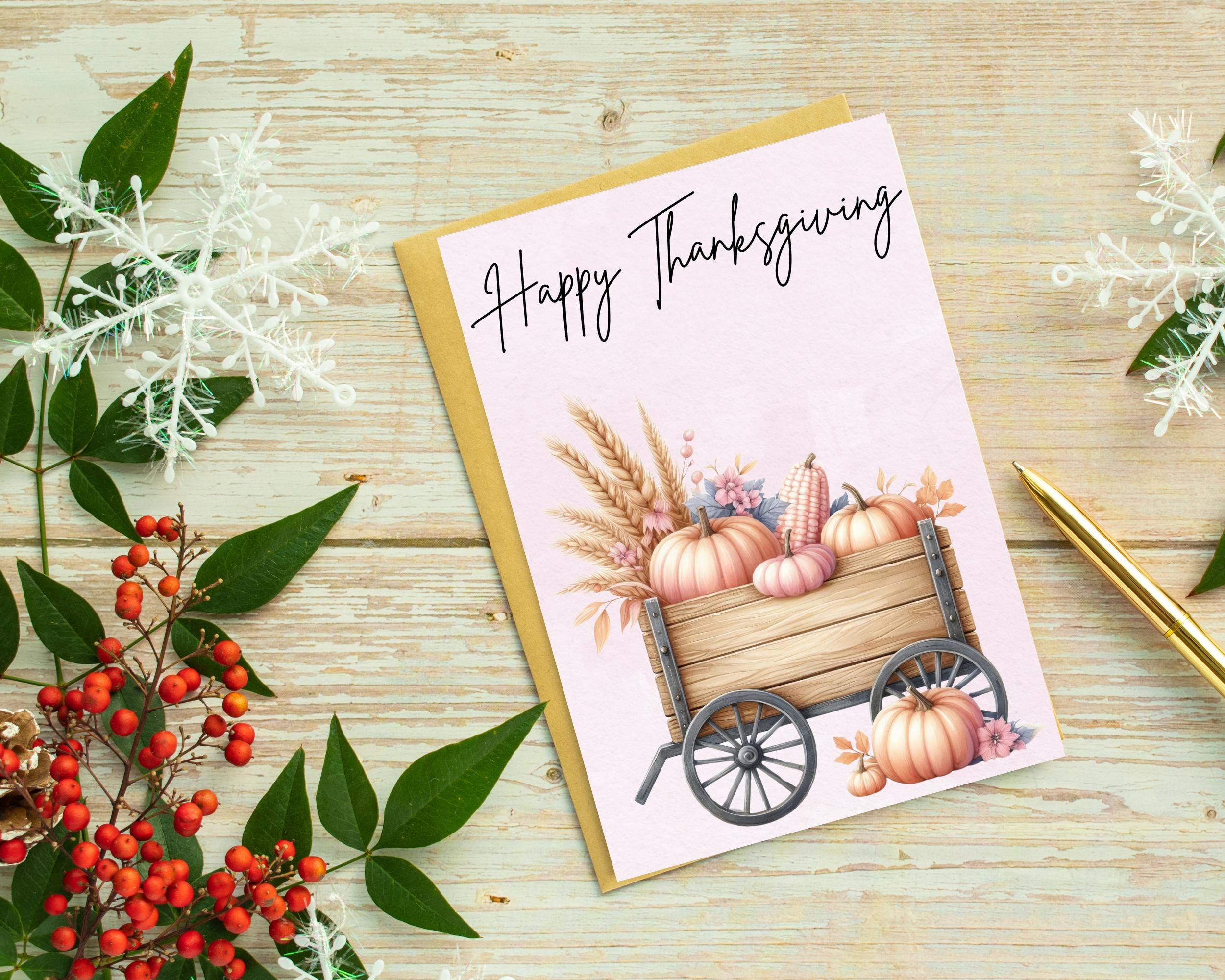 Printable Happy Thanksgiving Card / Instant Download PDF Printable ...