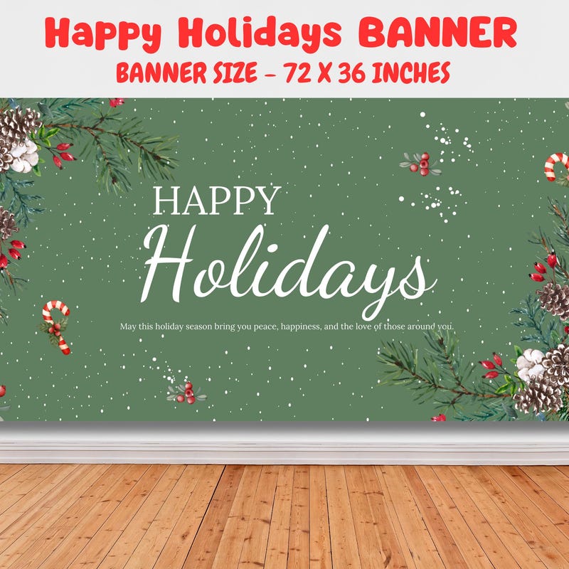 Holiday Banner - Etsy