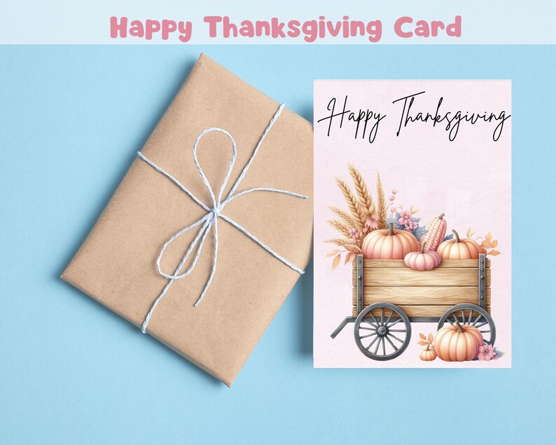 Printable Happy Thanksgiving Card / Instant Download PDF Printable ...