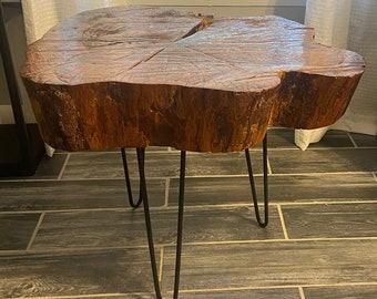Live Edge End Table - Etsy