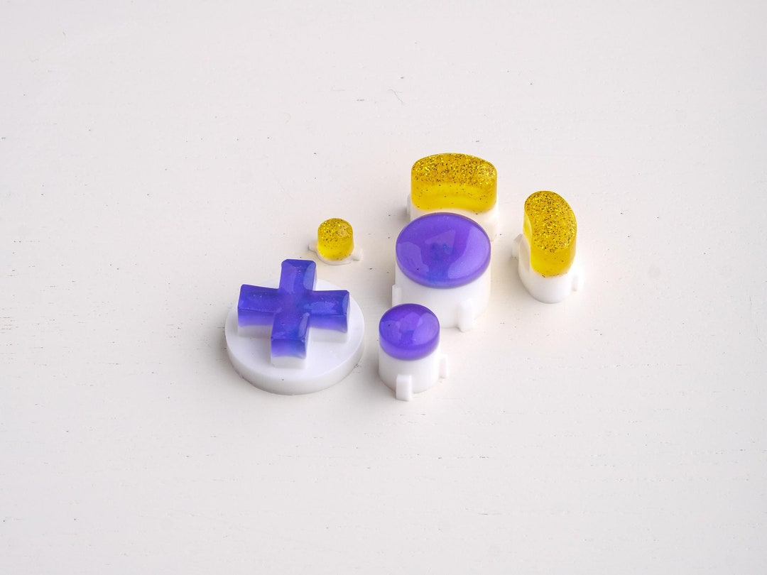Gamecube Button Set / ABXY Start and D-pad / 1-part Buttons / Artisan ...