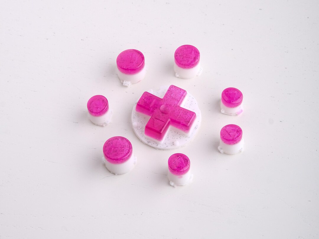 Nintendo 64 Button Set / ABCSD / 2-part Buttons / Artisan Resin Buttons ...