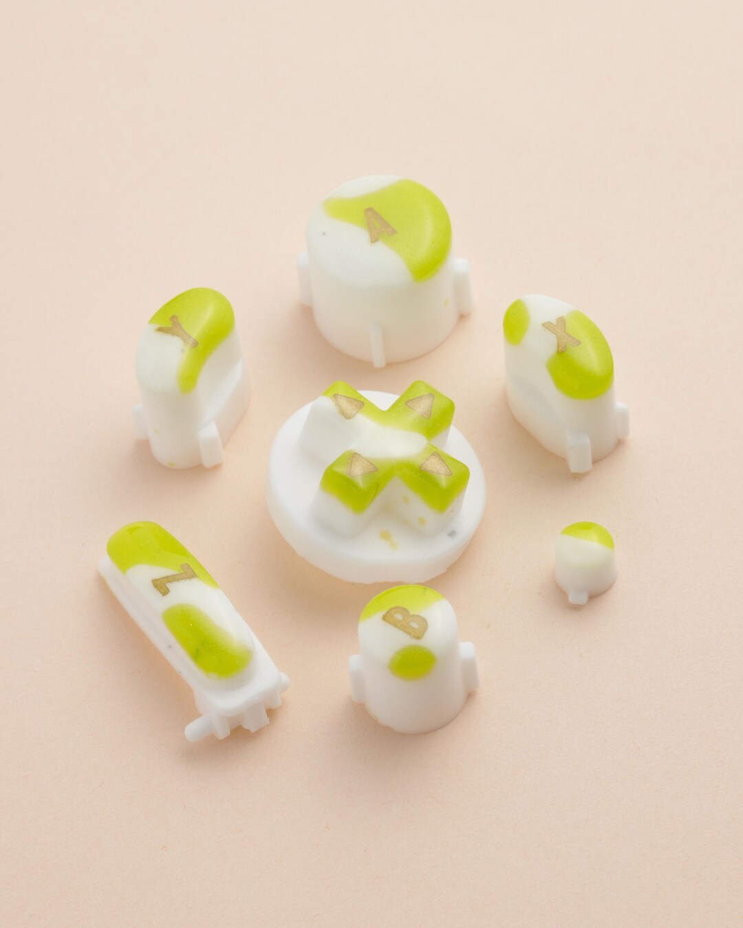 Gamecube Buttons - Artisan Gamecube Resin Buttons - Bald Profile - 2 ...