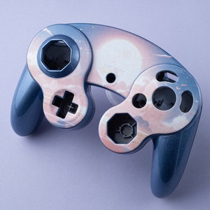 Custom OEM Gamecube Shells Sunrise Vaporware Custom Painted Shells for Official Gamecube ...