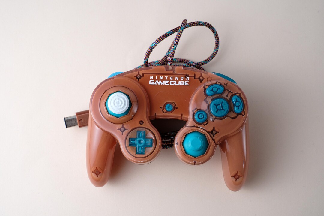 Gamecube Controller Custom Painted Custom Buttons No Rumble NGC GCN for Gamecube, Switch, Melee ...