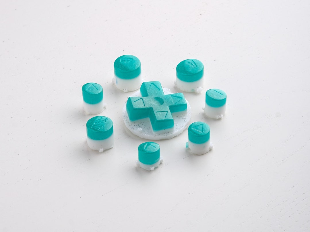 Nintendo 64 Button Set / ABCSD / 2-part Buttons / Artisan Resin Buttons ...