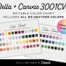 Printify Bella Canvas 3001 Color Chart, Bella Canvas 3001 Printify ...