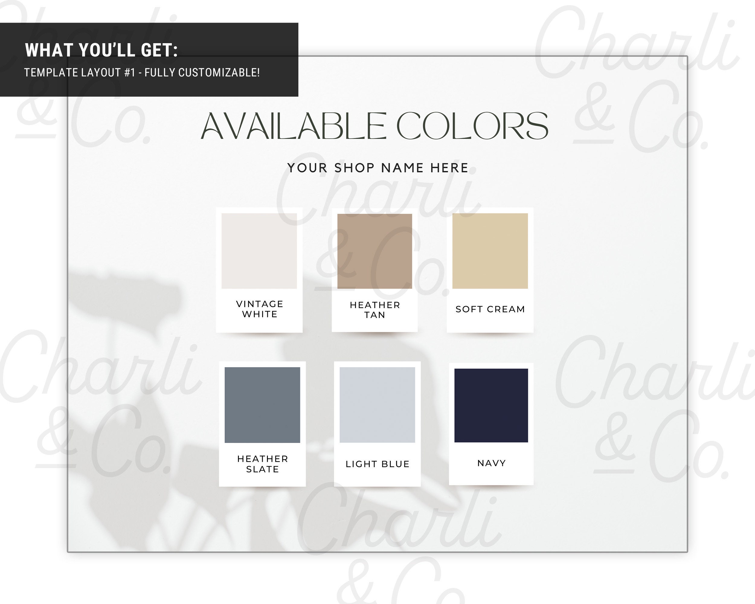 Printify Color Chart, Bella Canvas Color Chart, 2023 Colors, Editable ...
