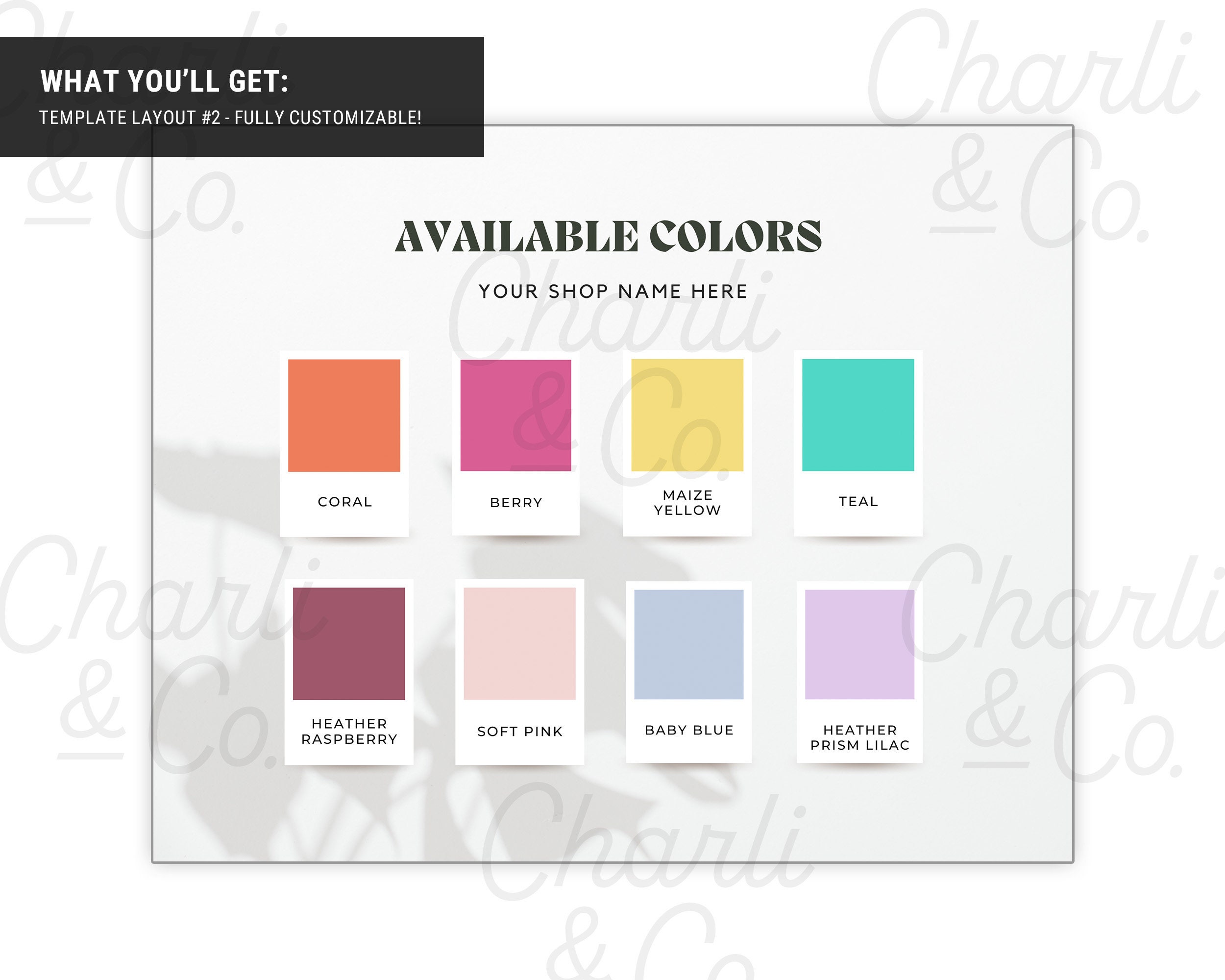 Printify Color Chart, Bella Canvas Color Chart, 2023 Colors, Editable ...