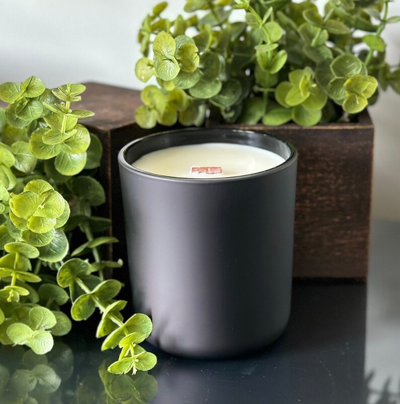 Black No Label Candle, Matte Black Jar Candle With No Label, Choose ...