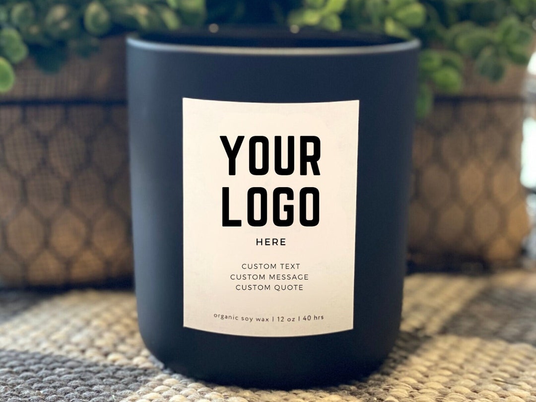Business Logo Candle, Private Label Candle, Corporate Business Gift ...