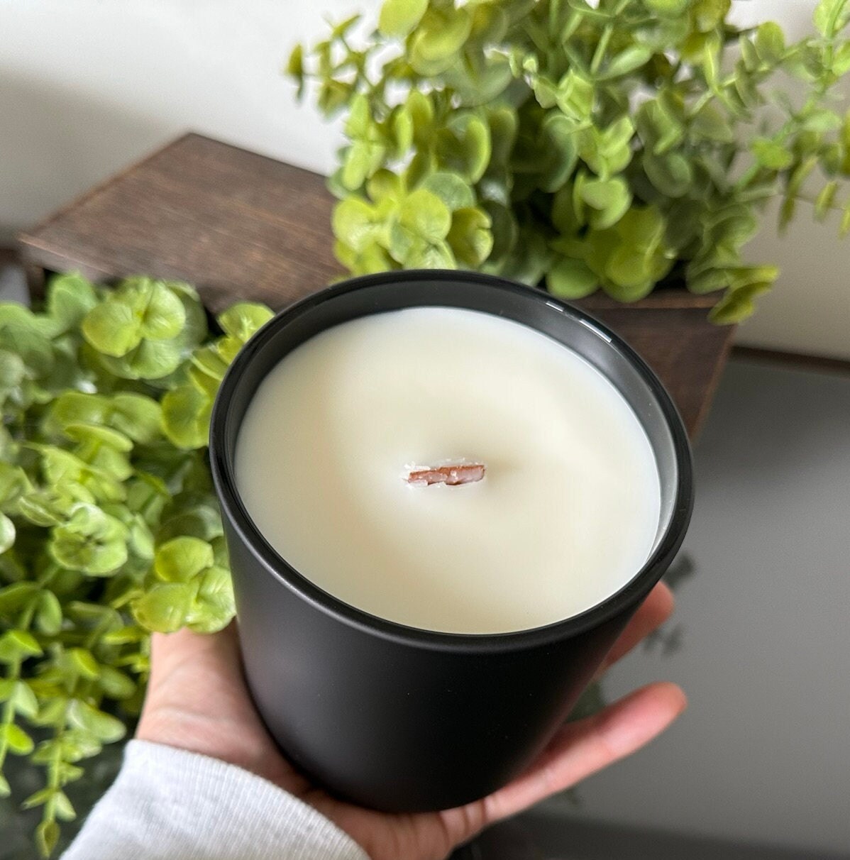 Black No Label Candle, Matte Black Jar Candle With No Label, Choose ...