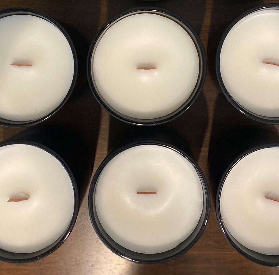 Black No Label Candle, Matte Black Jar Candle With No Label, Choose ...