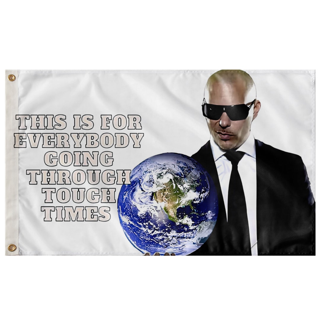 Funny Flags Funny Tapestry Mr Worldwide Tapestry Pitbull - Etsy UK