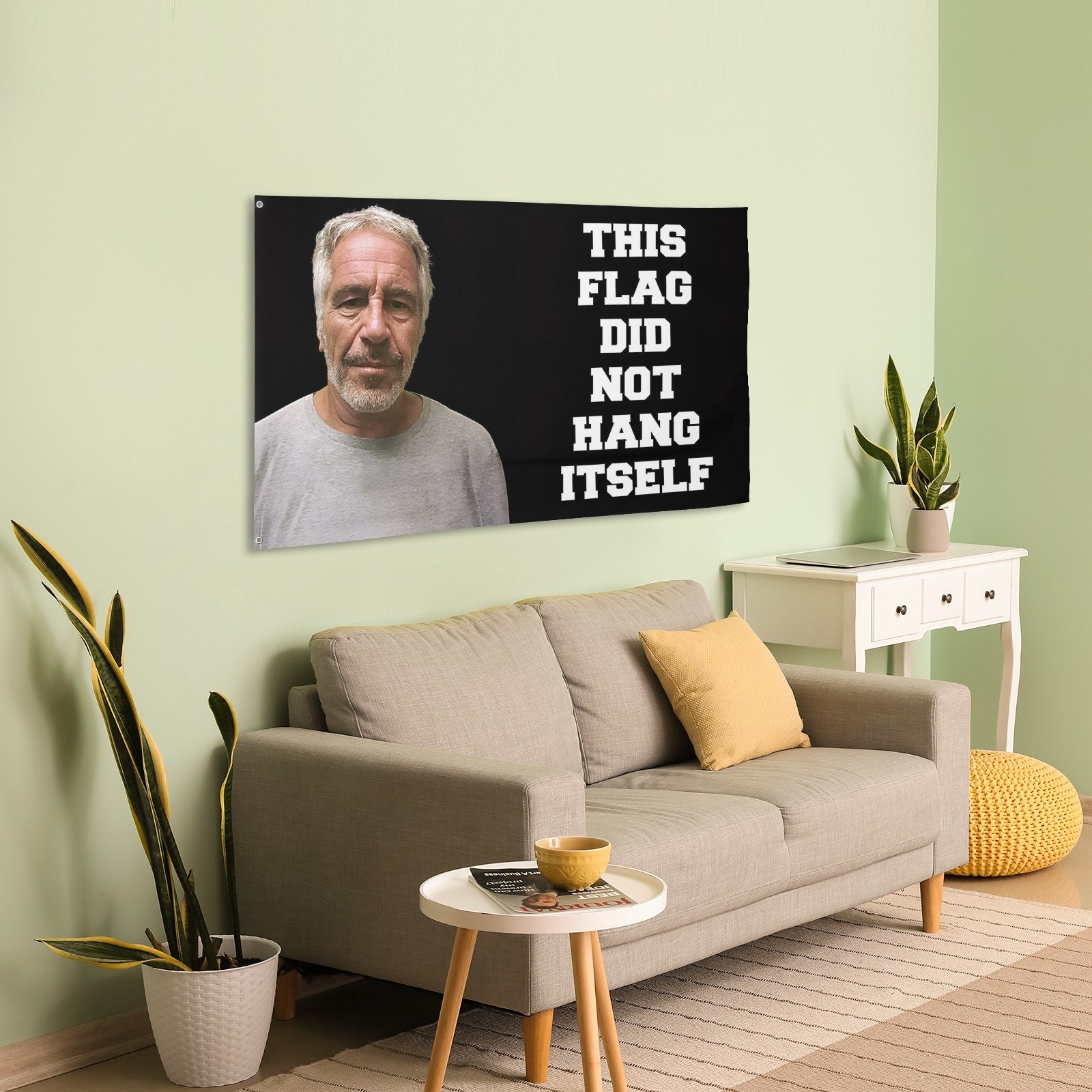 This Flag Did Not Hang Itself Jeffrey Epstein Funny Flag - Etsy