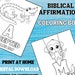 Bible Alphabet Coloring Book Biblical Affirmations Coloring Book for ...